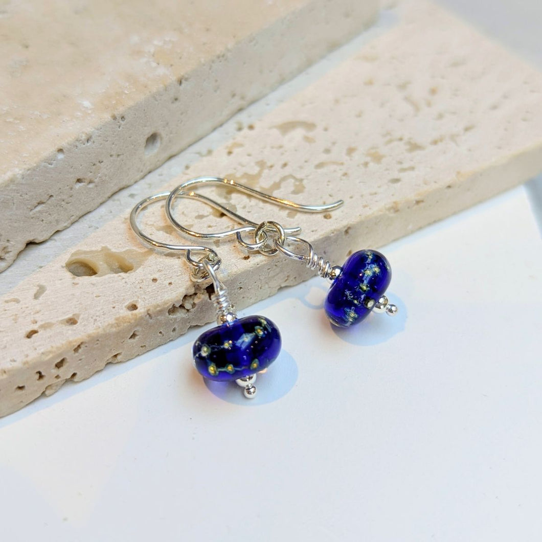Night Swimming Tiny Bead Earrings