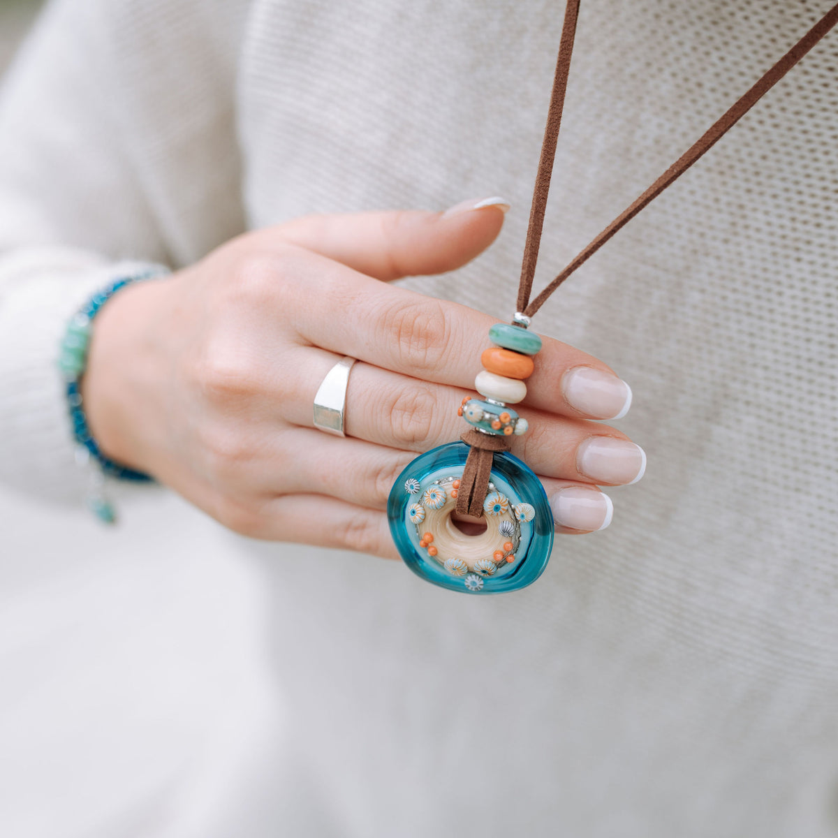 Sand & Sea Disc Necklace